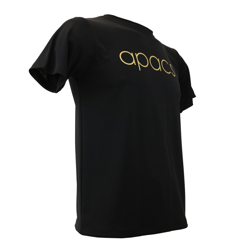 Apacs Dry-Fast Logo T-Shirt (RN307) - Black/Gold